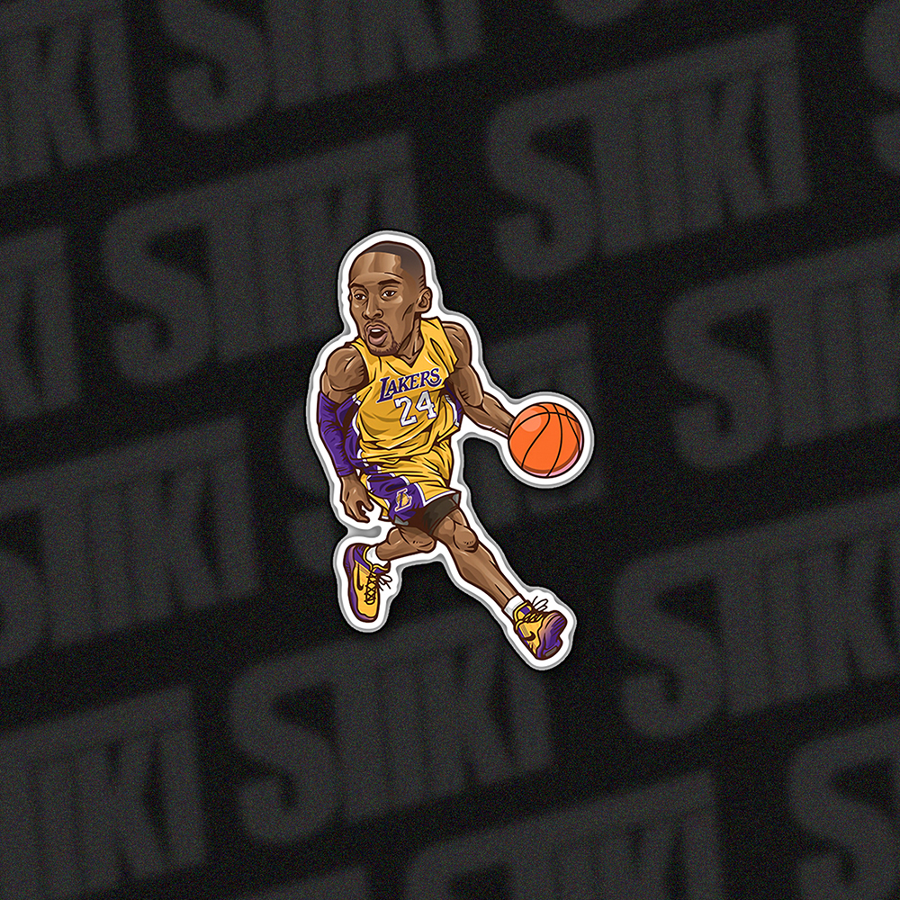 NBA Los Angeles Lakers Kobe Bryant Vinyl Stickers WATERPROOF | Shopee ...