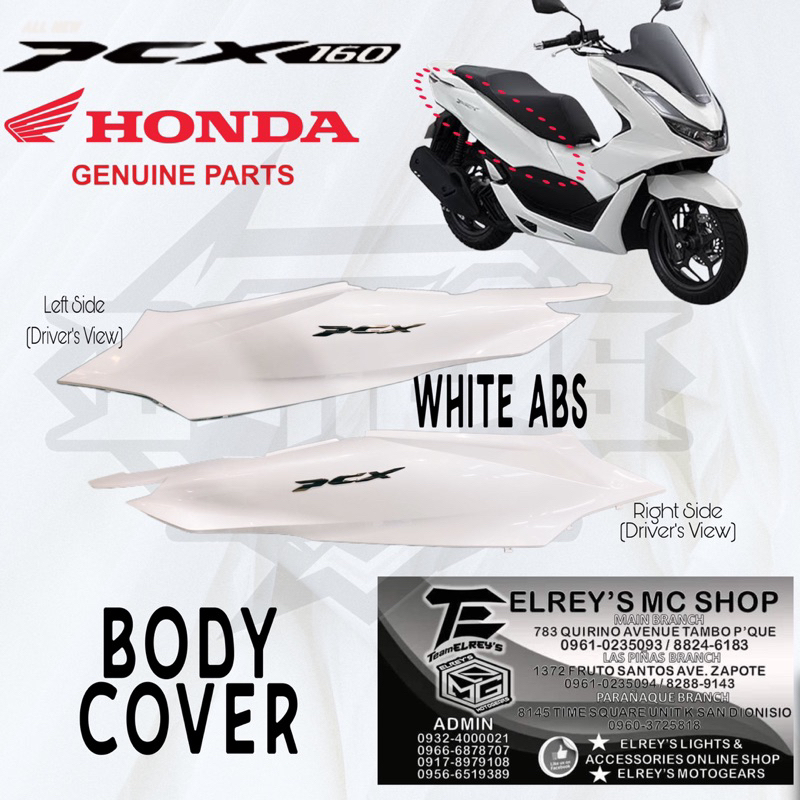 PCX 160i BODY COVER PEARL WHITE | Shopee Philippines