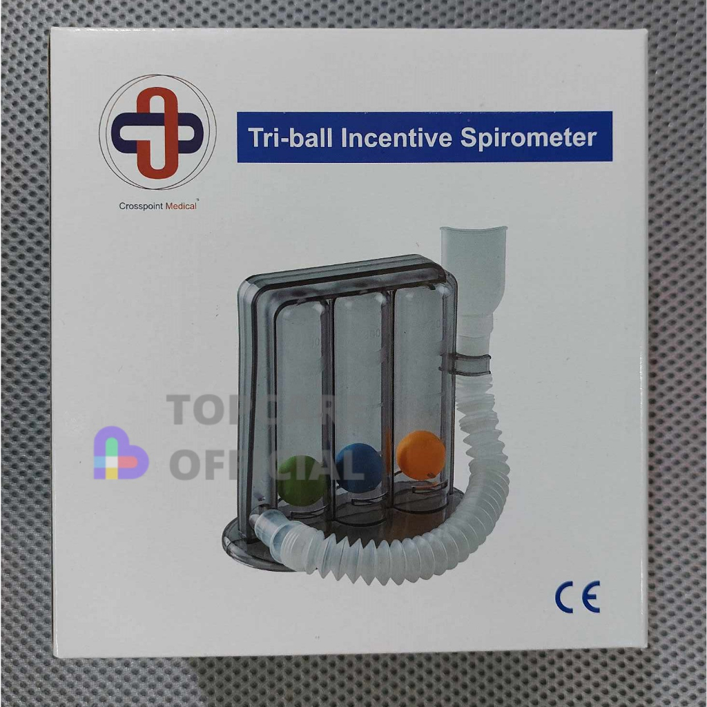 Tri-ball incentive Spirometer 1200ml CROSSPOINT | Spiro Ball ...