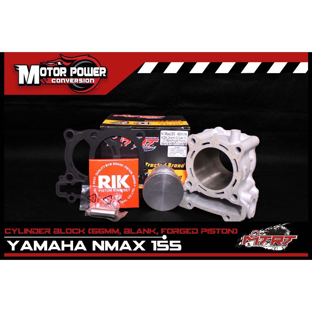 MTRT nmax/aerox 155 chromebore block forged piston (66MM) | Shopee ...