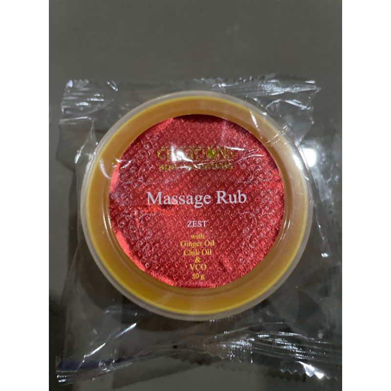 Creations Spa Essentials MASSAGE RUB 50g | Shopee Philippines