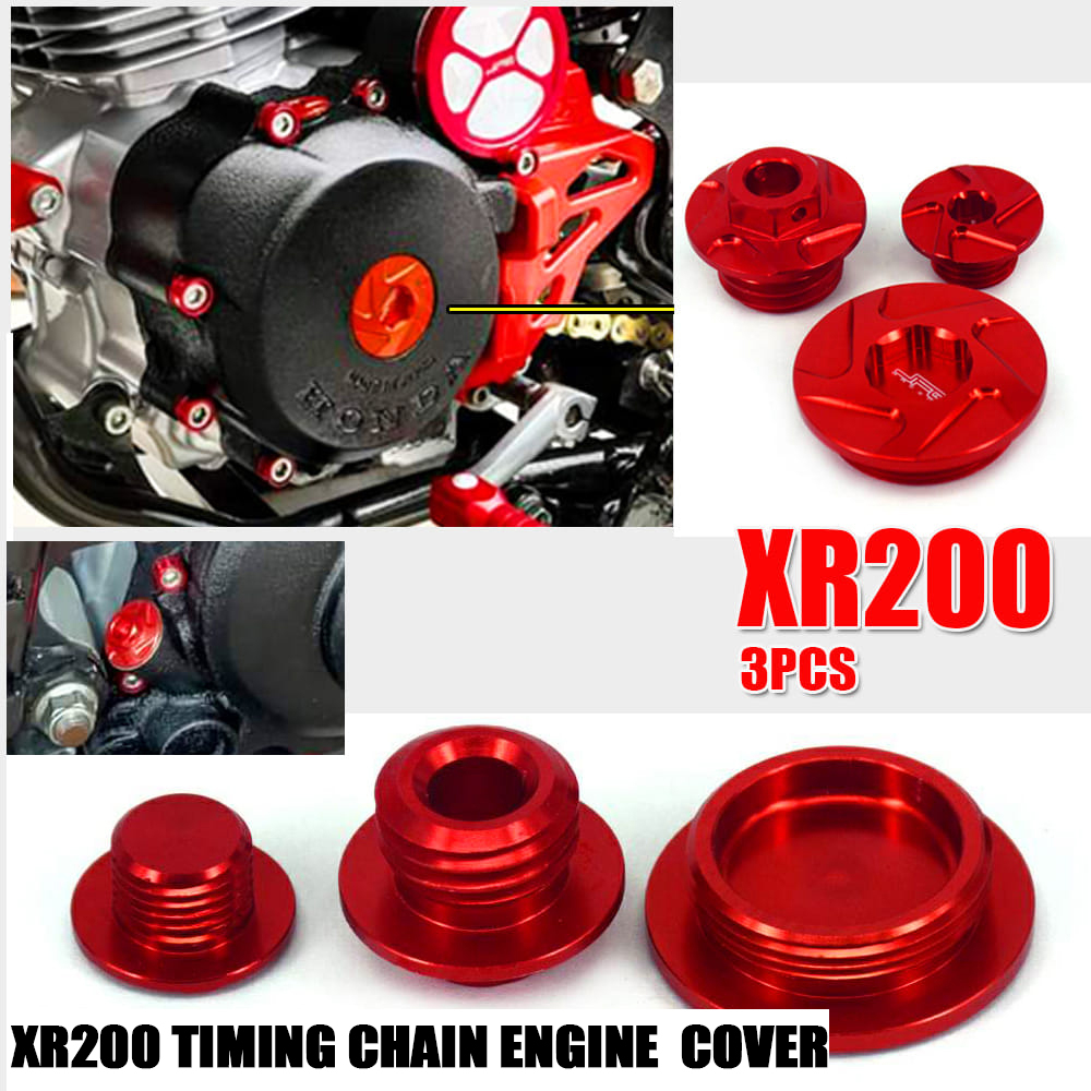 XR200 TIMING CHAIN ENGINE COVER 3PCS XT150L2PCS (JAPAN MADE QUALITY ...