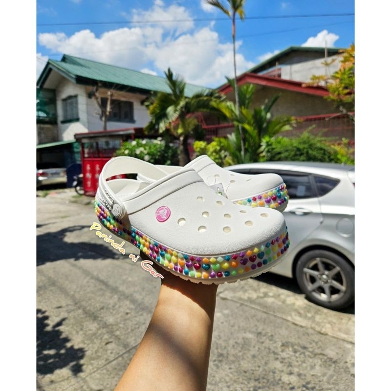 Crocs Crocband Clog - Gem White (junior size) | Shopee Philippines