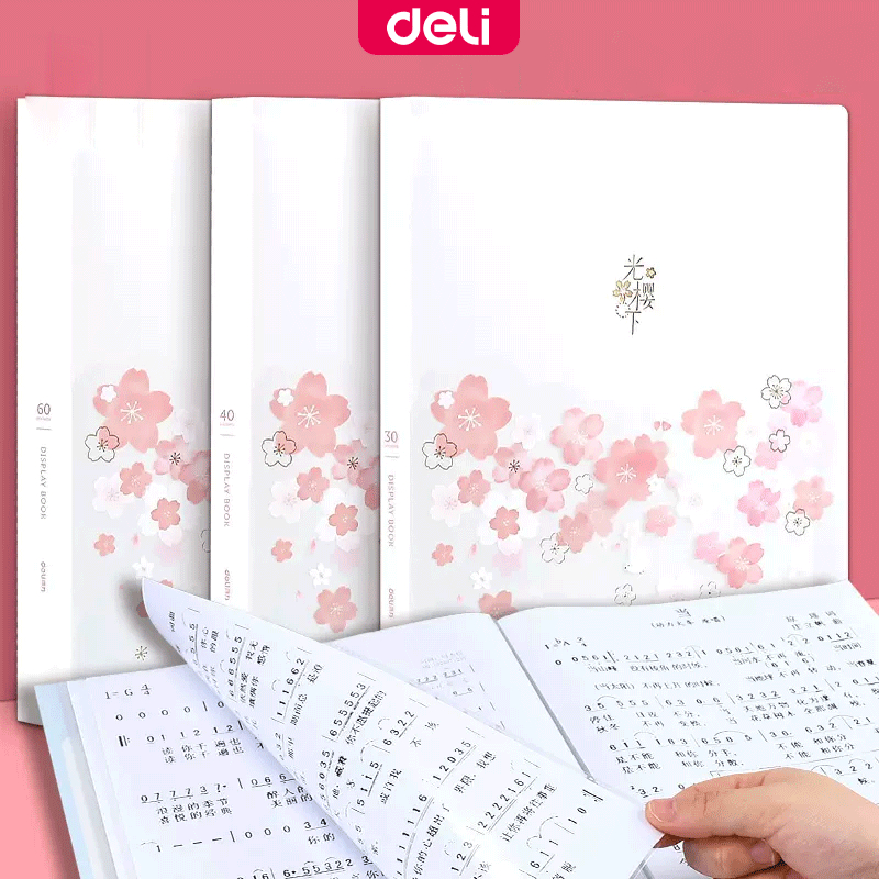 Deli 60 pages information booklet A4 File Folder Paging Booklet Folder ...