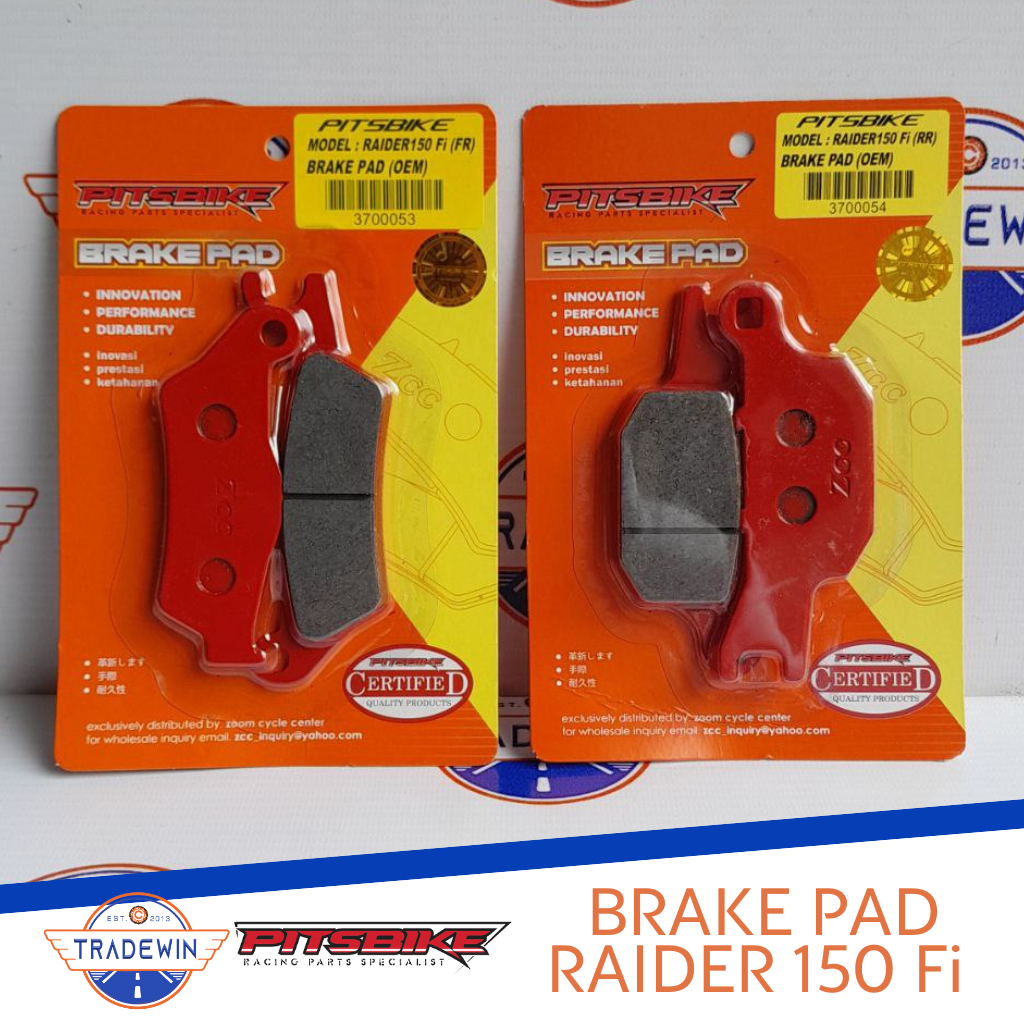 RAIDER 150 Fi BRAKE PAD PITSBIKE | Shopee Philippines
