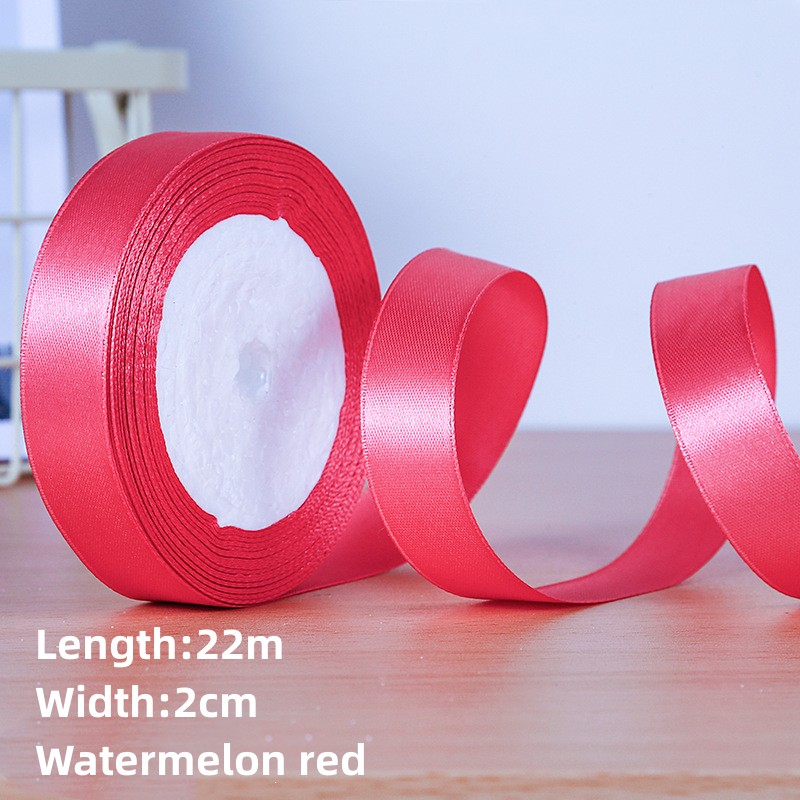 2cm Satin Ribbon Roll Gift Packaging Ribbon Flower Making DIY Holiday ...
