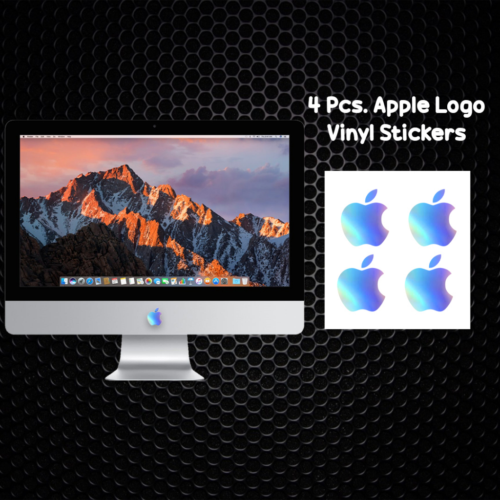 Apple Logo WATERPROOF STICKER VINYL decal for Imac, Iphone, Monitor ...