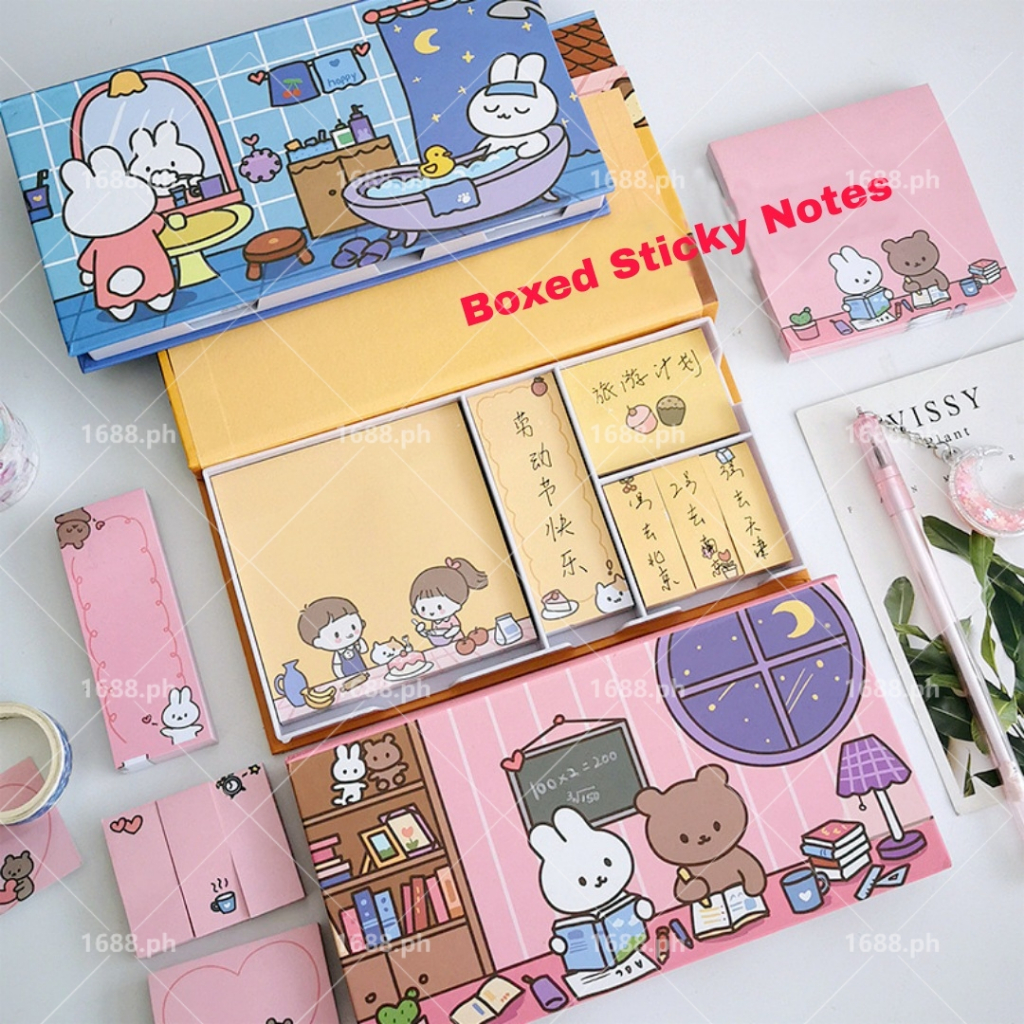 480Page Sweet House Boxed Sticky Notes Girls Can Stick for Students ...
