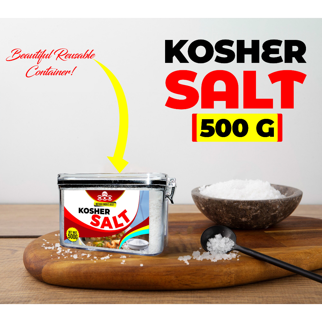 Kosher Salt Square Container 500g | Shopee Philippines