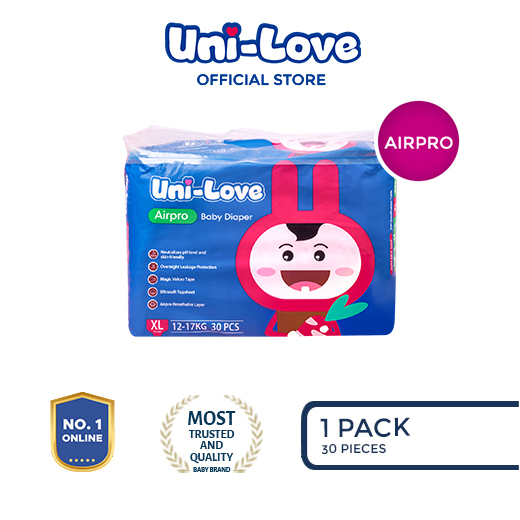 UniLove Airpro Baby Diaper 30's (XL) | Shopee Philippines