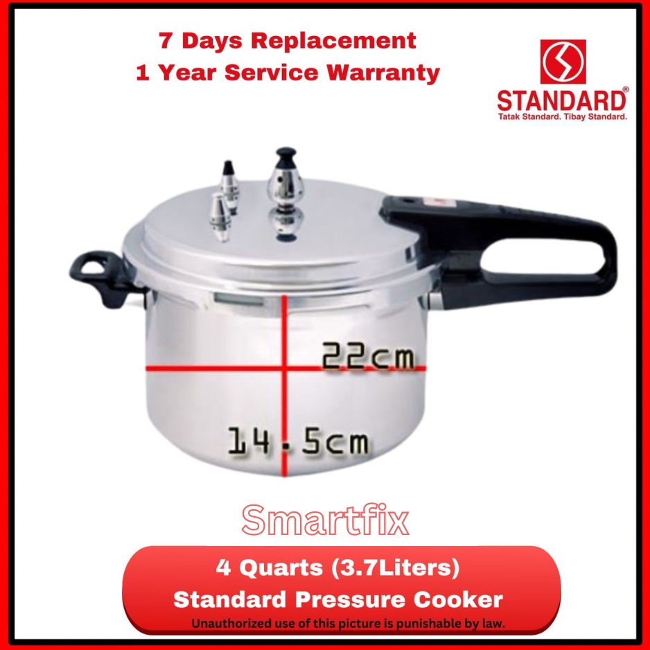 Standard Pressure Cooker Aluminum SPC4 6 8 10 QC 1 Year Warranty ...