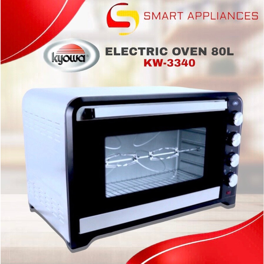 Kyowa 80 Liters Electric Oven Stainless Steel Body w/ Rotisserie and ...