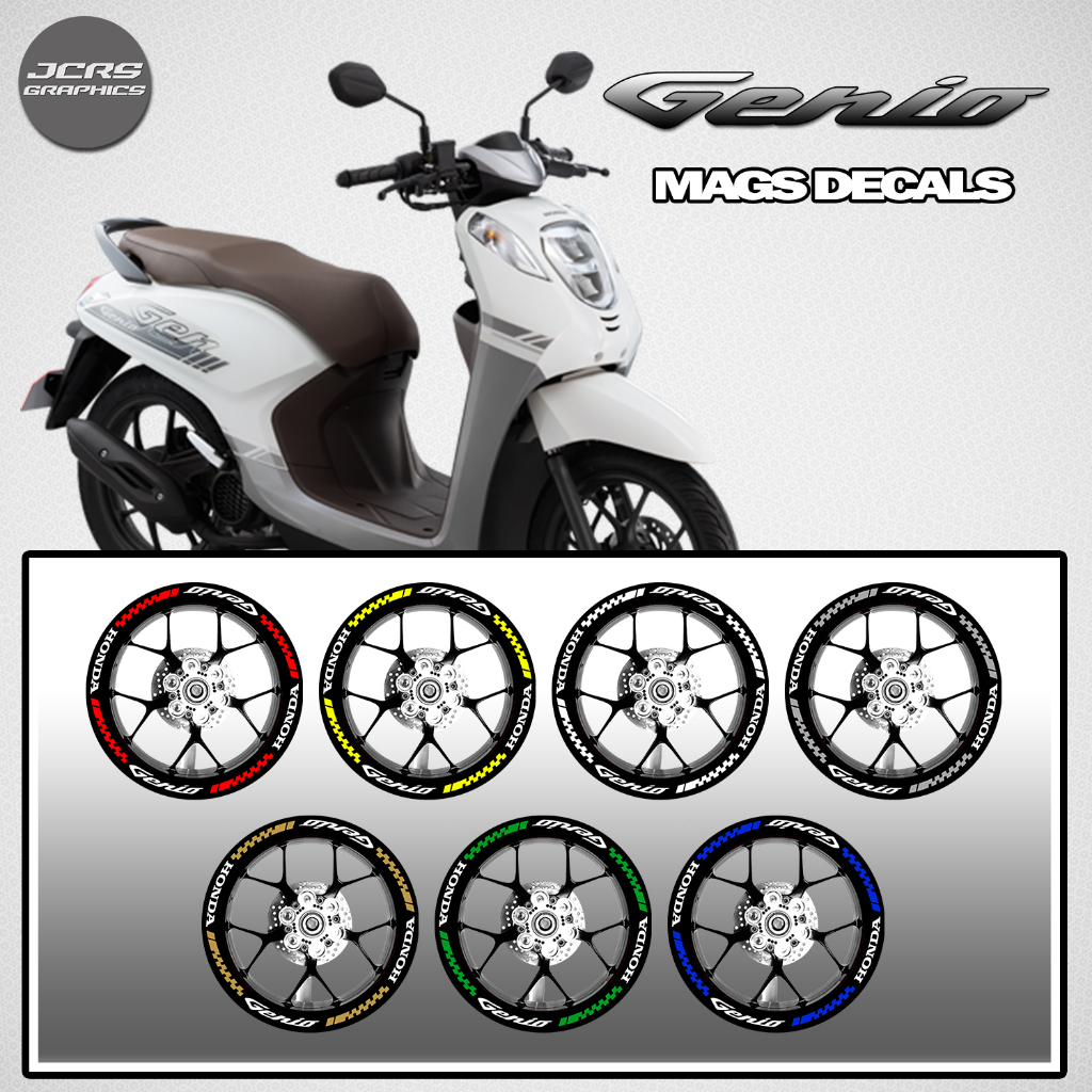 Motorcycle Accessories Honda Genio Mags Sticker Set Waterproof Cutout Vinyl Logos High Quality ...