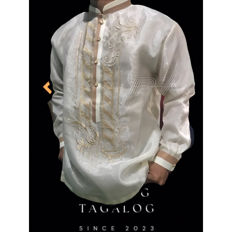 BARONG TAGALOG (Cream) | Shopee Philippines