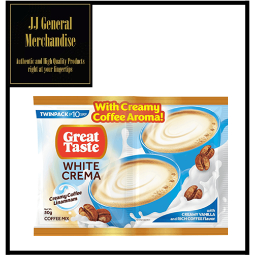 Great Taste Coffee White Crema 50g X 10's | Shopee Philippines