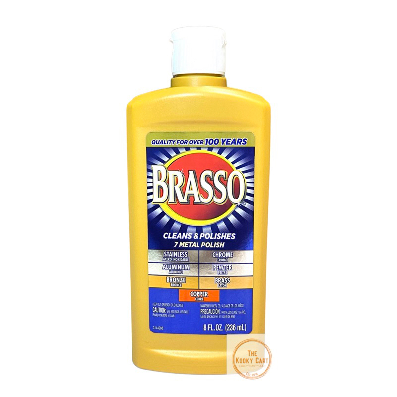 Brasso Metal Polish Cleaner and Polisher (Made in USA) for Stainless ...