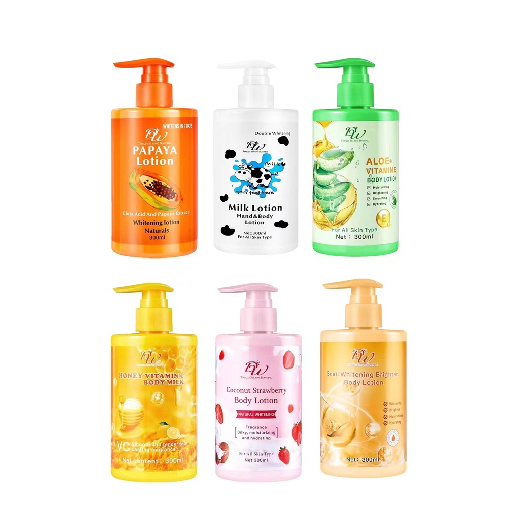 DW Body Moisturizing Whitening Brighten Lotion 300ml ( Aloe +VE / Honey ...
