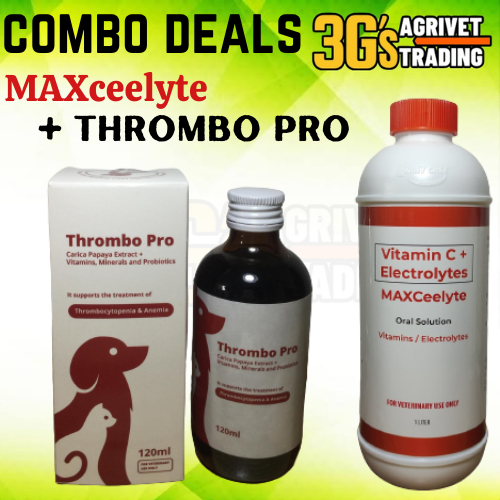 [3G AGRIVET] COMBO DEALS THROMBO PRO + MAXCEELYTE / PROBIOTICS ...