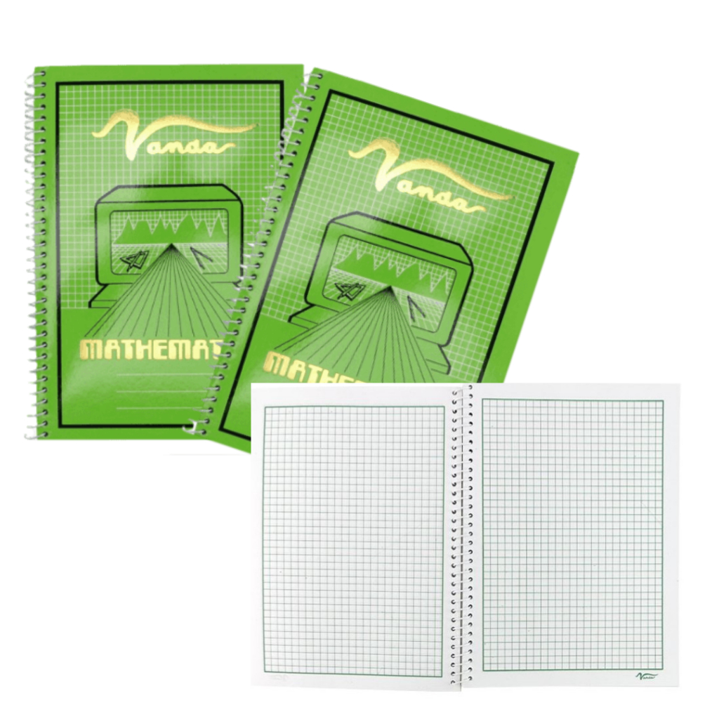 Honcer Vanda Spiral math Notebook 6x8.5 inches | Shopee Philippines