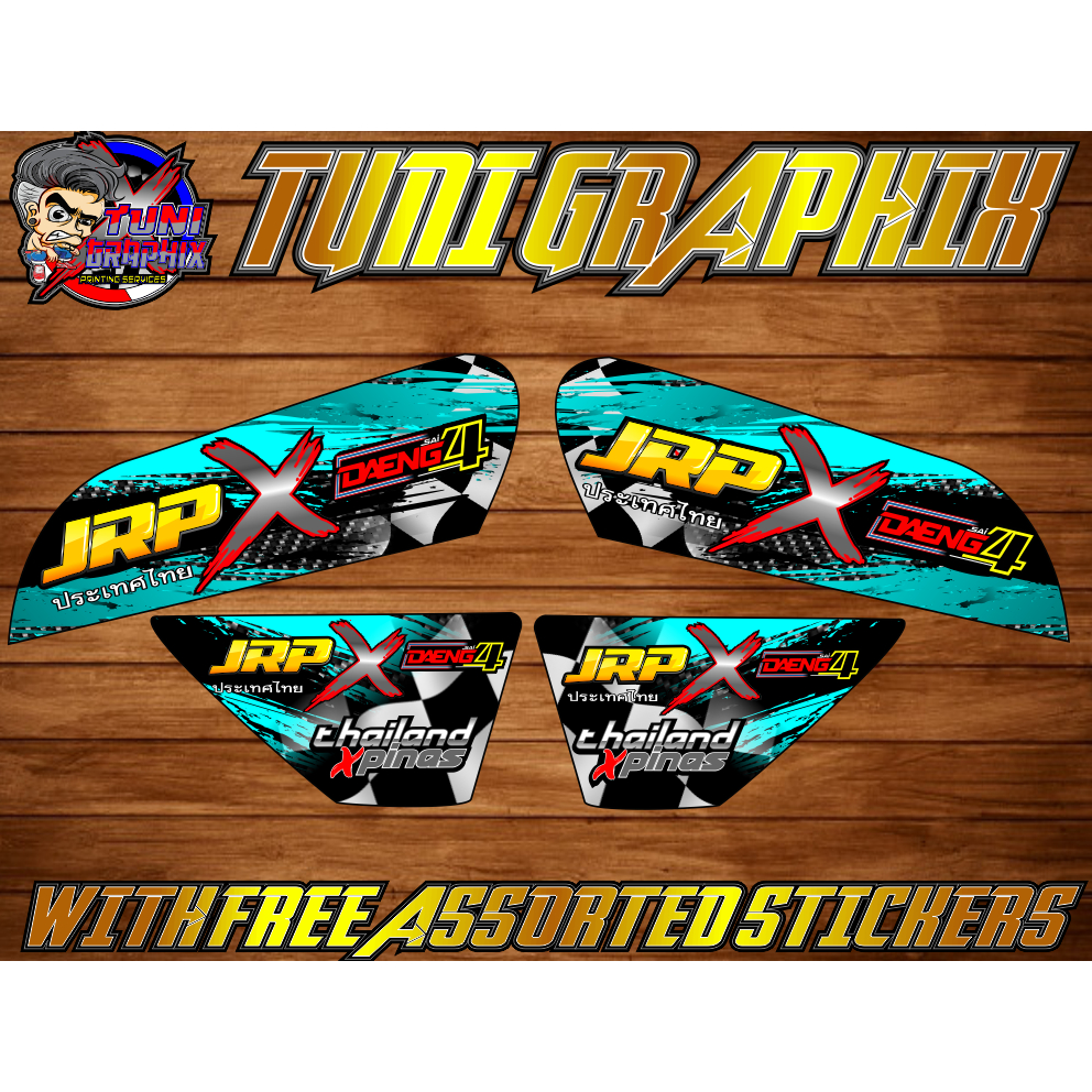 KAWASAKI BARAKO/HD3 (JRP X DAENG DECALS V2) W/ FREEBIES. | Shopee ...