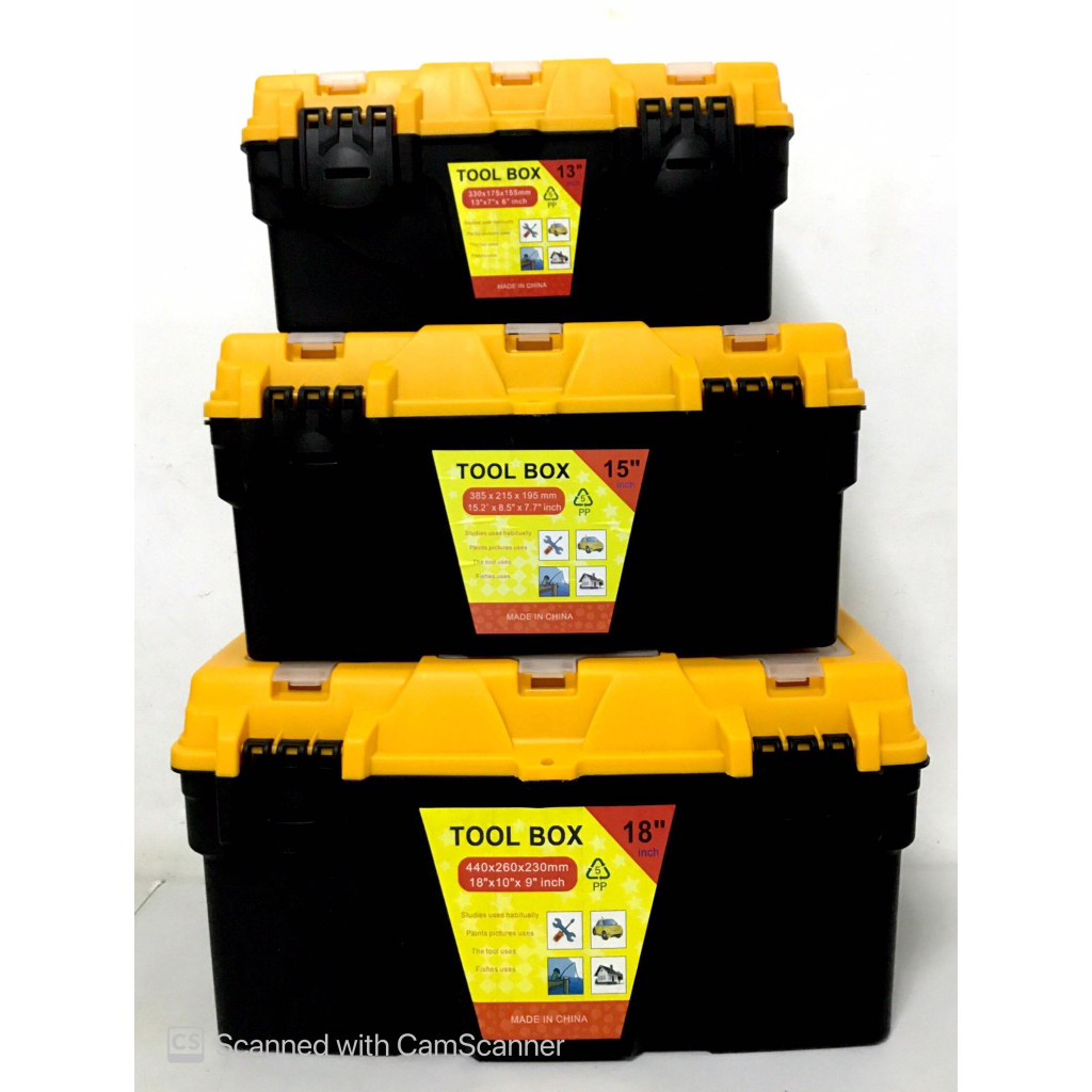 Plastic Tool Box (Sa Malaking Size 2pcs. Per CHECK OUT lang po ...