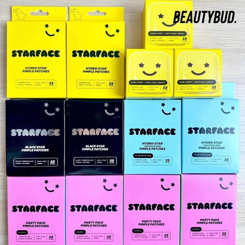 🇺🇸 STARFACE Hydro-Stars Hydrocolloid Pimple Patches Case - Yellow ...