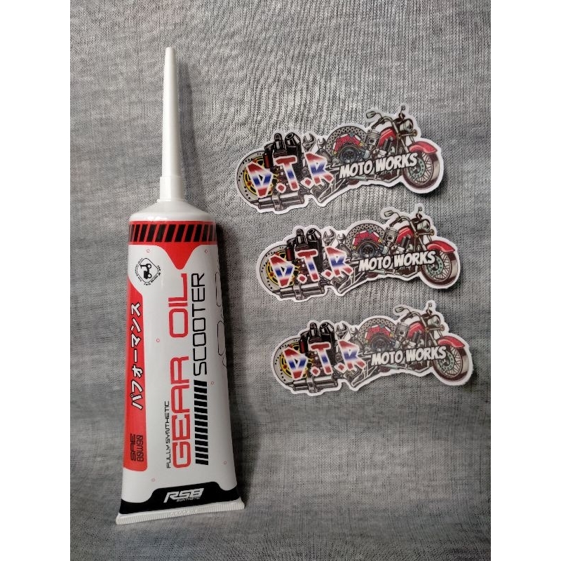 ORIGINAL RS8 RACING SCOOTER GEAR OIL 80W-90 120ml Fully Synthetic ...