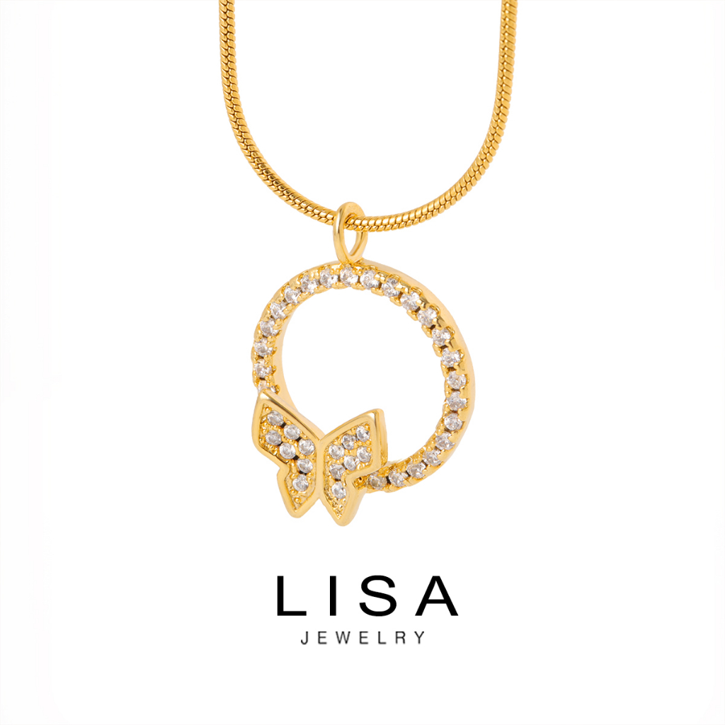 lisa jewelry Women's 18K Gold Necklace Whale Into the Sea Cute Little ...