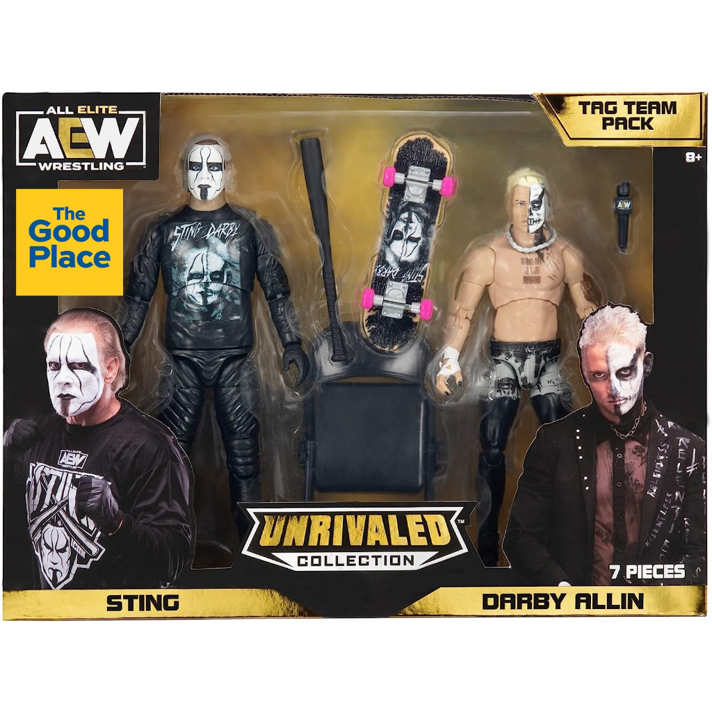 JAZWARES AEW Wresting Unrivaled Sting & Darby Allin 2 Pack With Accessories | Shopee Philippines