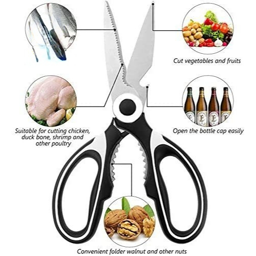 MADE IN JAPAN Kitchen Accessories Scissors Stainless Steal Sharp Multi ...