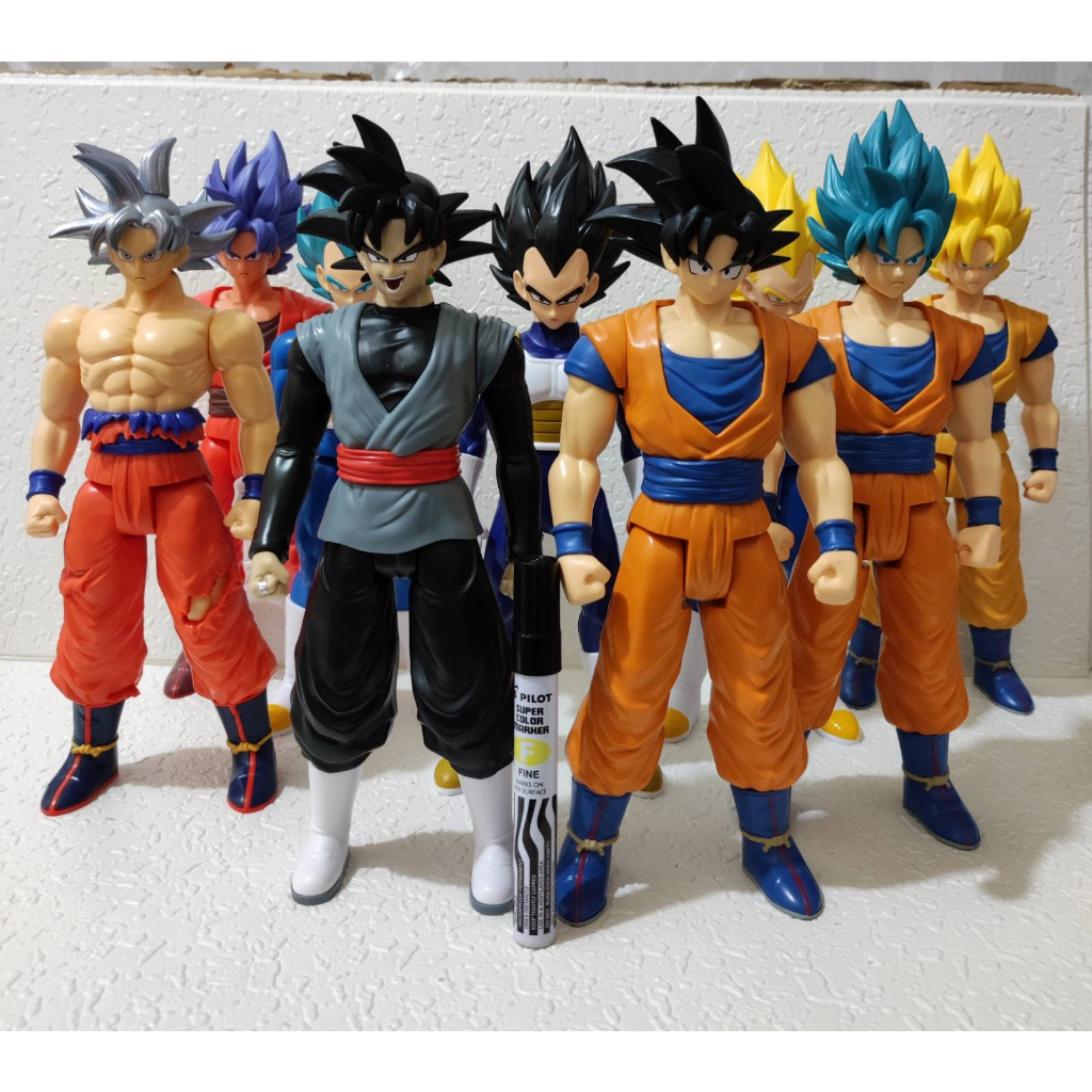 Dragon Ball Z DBZ Goku Super Saiyan Vegeta Gold Frieza Original Movable ...