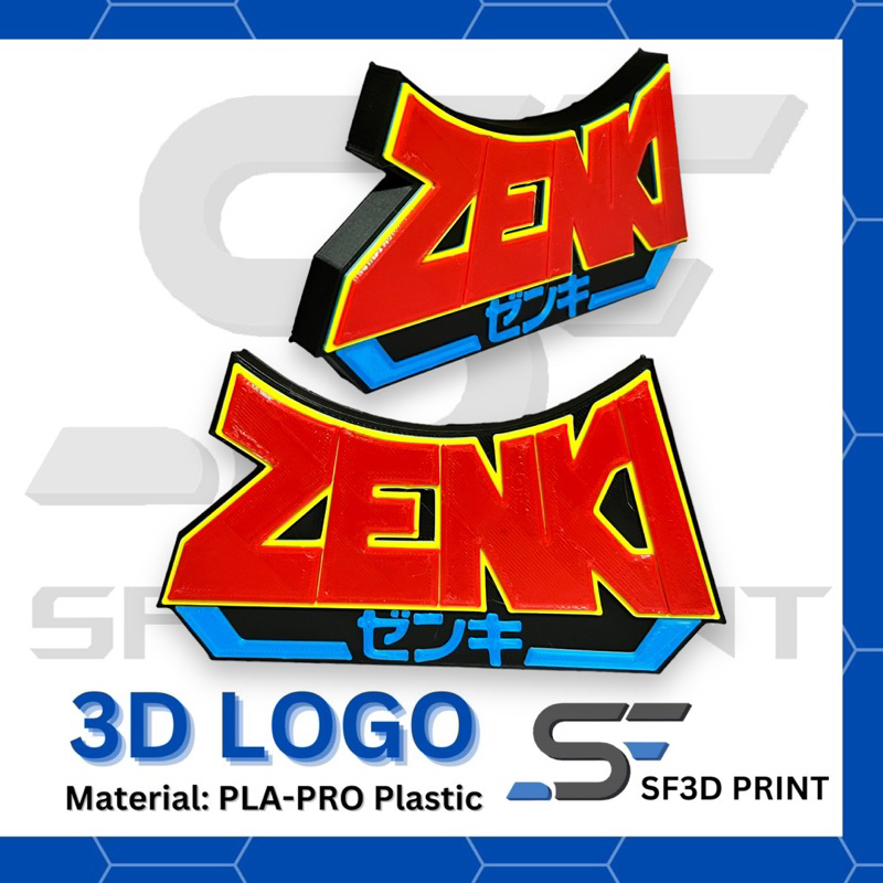 Zenki 3D logo for your collection of action figures and funko | Shopee Philippines