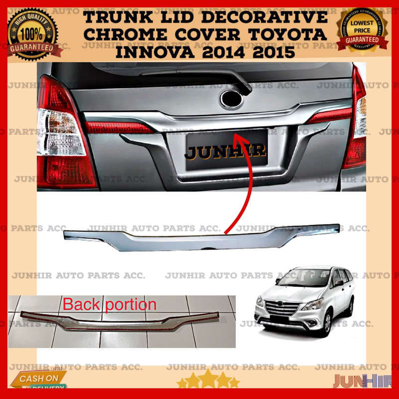 Toyota Innova 2014 2015 TRUNK LID CHROME DECORATIVE COVER | Shopee ...