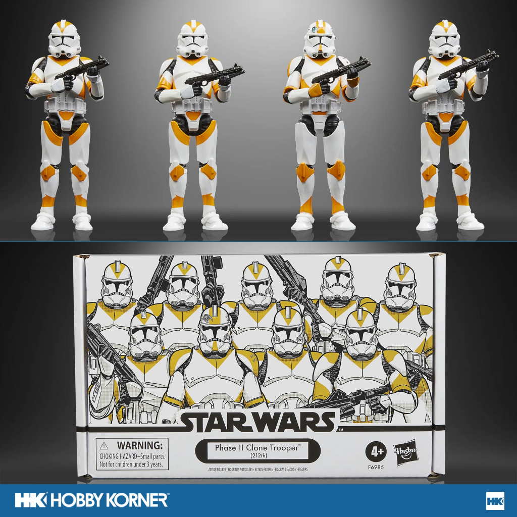 (IN STOCK) HASBRO Star Wars TVC 3.75 Inch Scale Phase II Clone Trooper ...