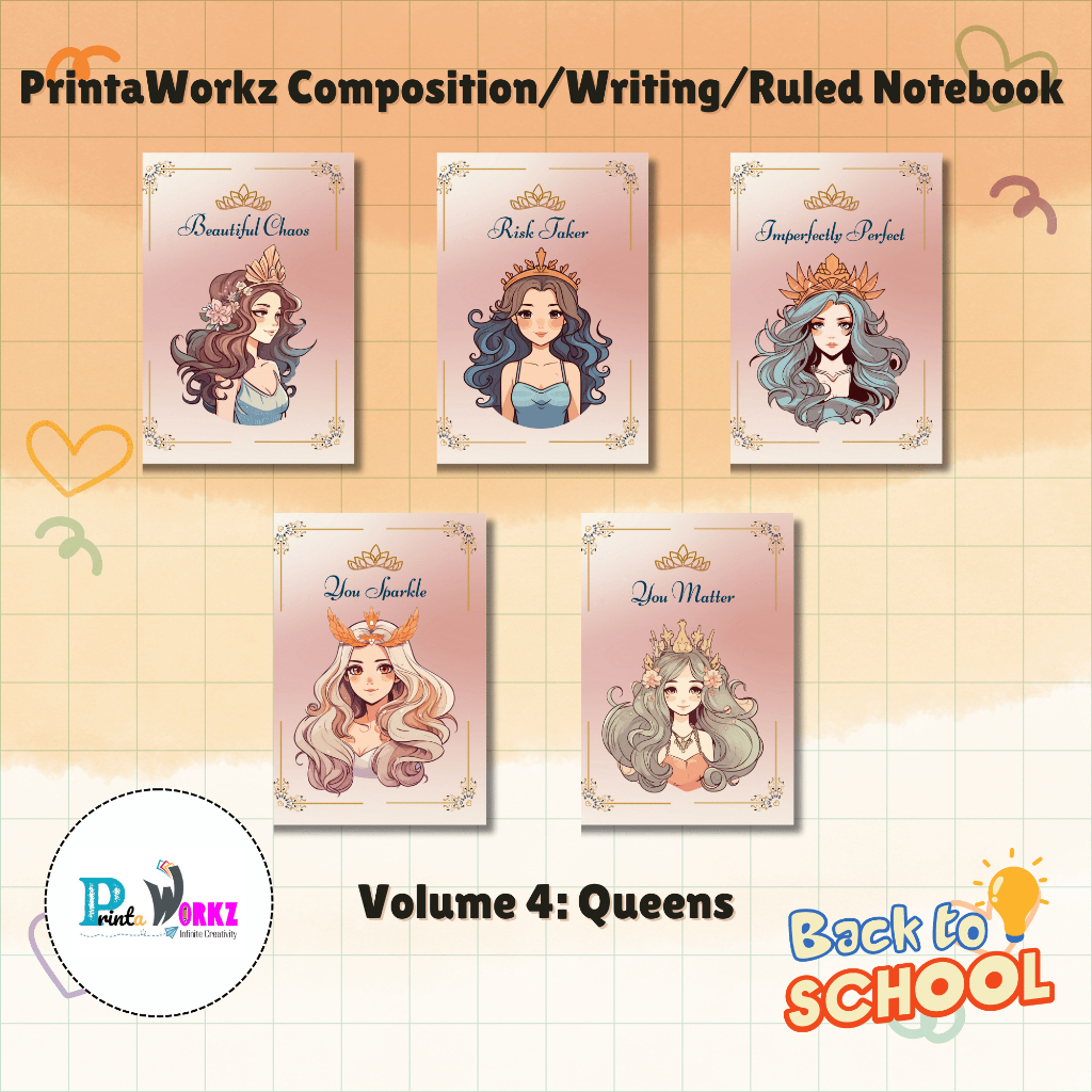 PrintaWorkz – Composition/Writing/Spiral/Binder Filler Notebook 50 lvs ...