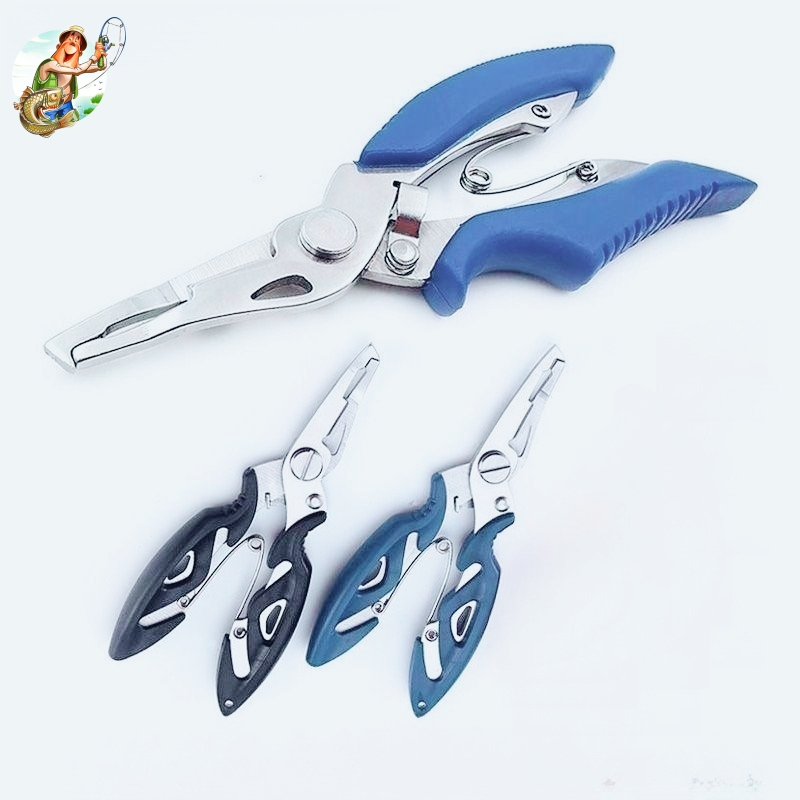 Stainless Steel Fishing Pliers Braid Cutters Split Ring Pliers Hook ...