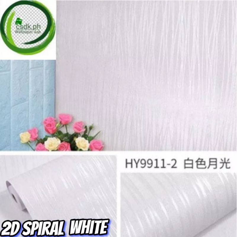 white spiral 2d csdk ph sticker wallpaper for home decoration 10 meters ...