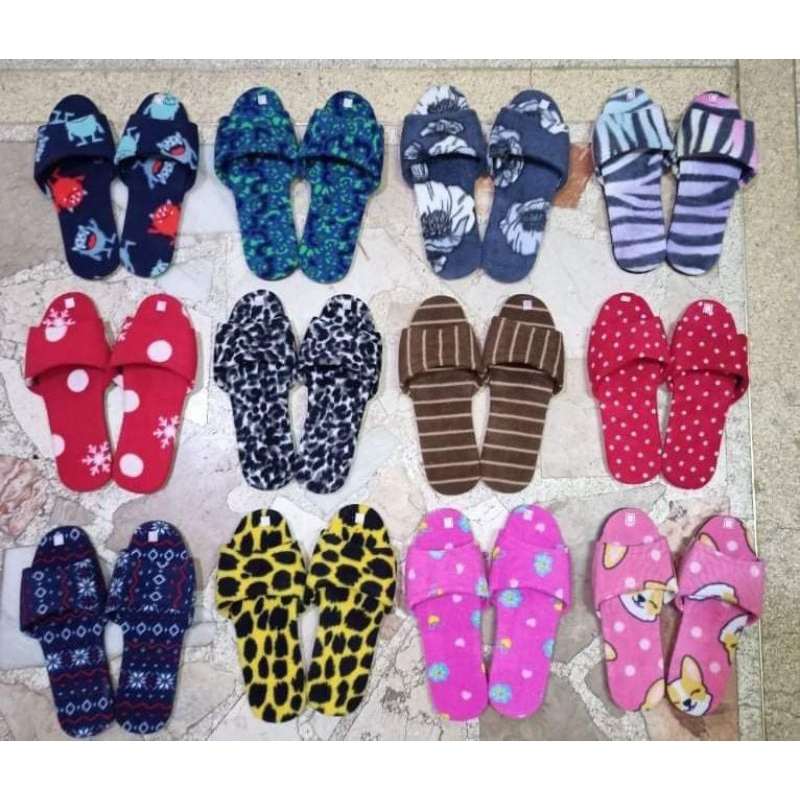 12 PAIRS Tsinelas Pamabahay- SIZE 5 ONLY | Shopee Philippines