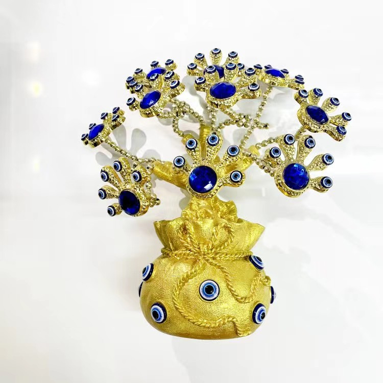 all in one evil eye blue eye good luck charms home decor money bag tree ...