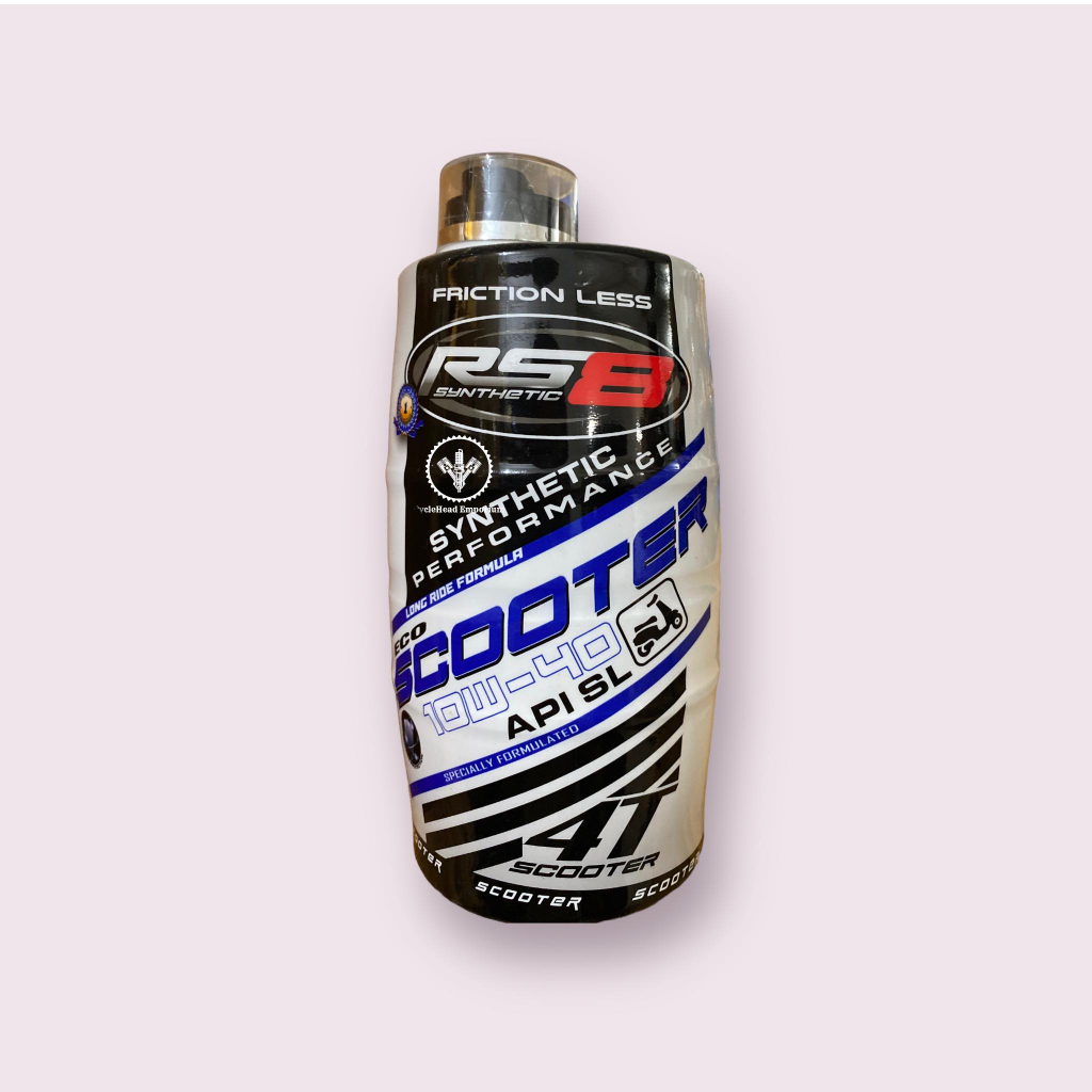 RS8 ENGINE OIL SCOOTER 10w-40 FULLY SYNTHETIC 1L 0.8L | Shopee Philippines