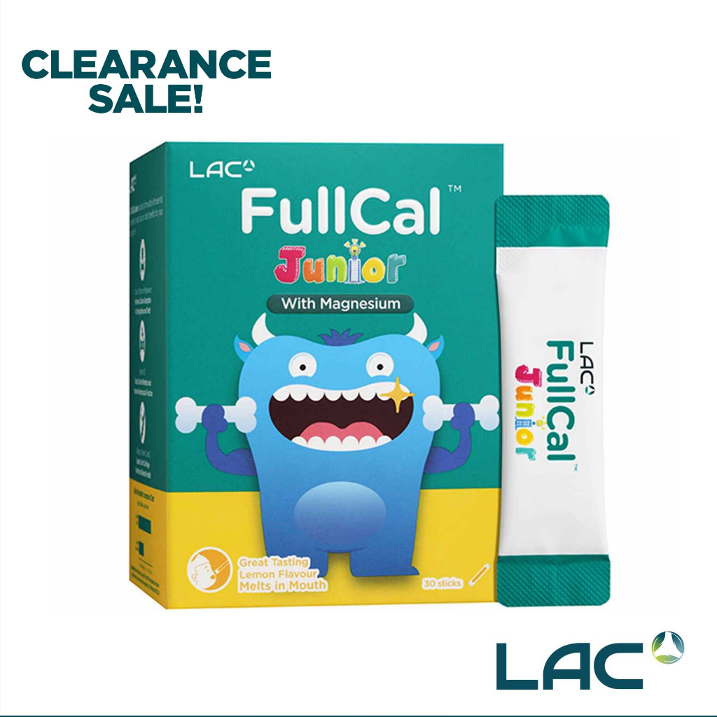 LAC Fullcal Junior with Magnesium 30 Sticks (Consume within February ...