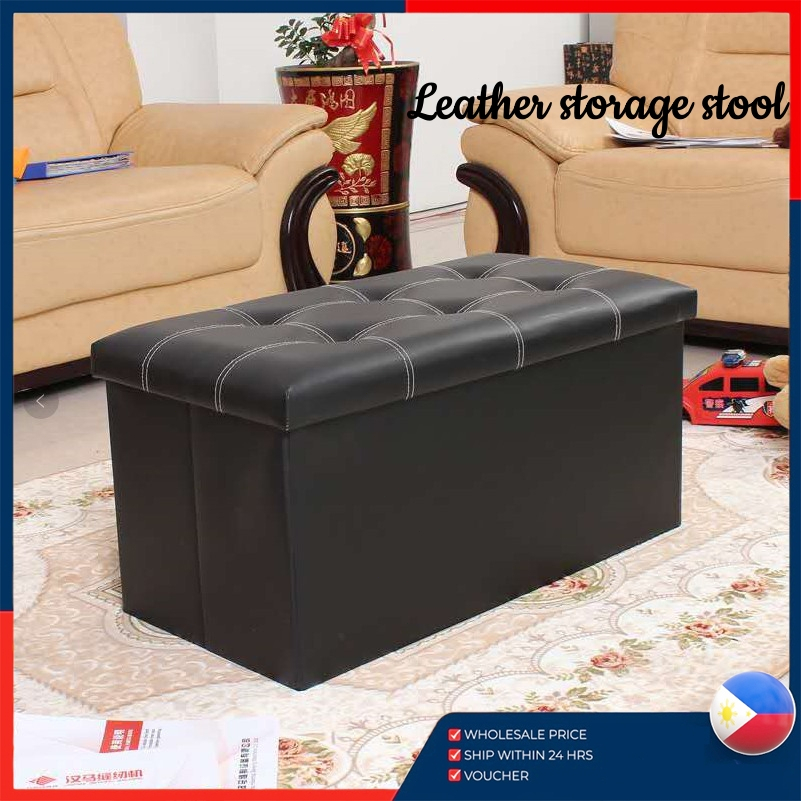 Foldable Sofa Storage Box Organizer Clothes Storage Stool Sit Adult ...