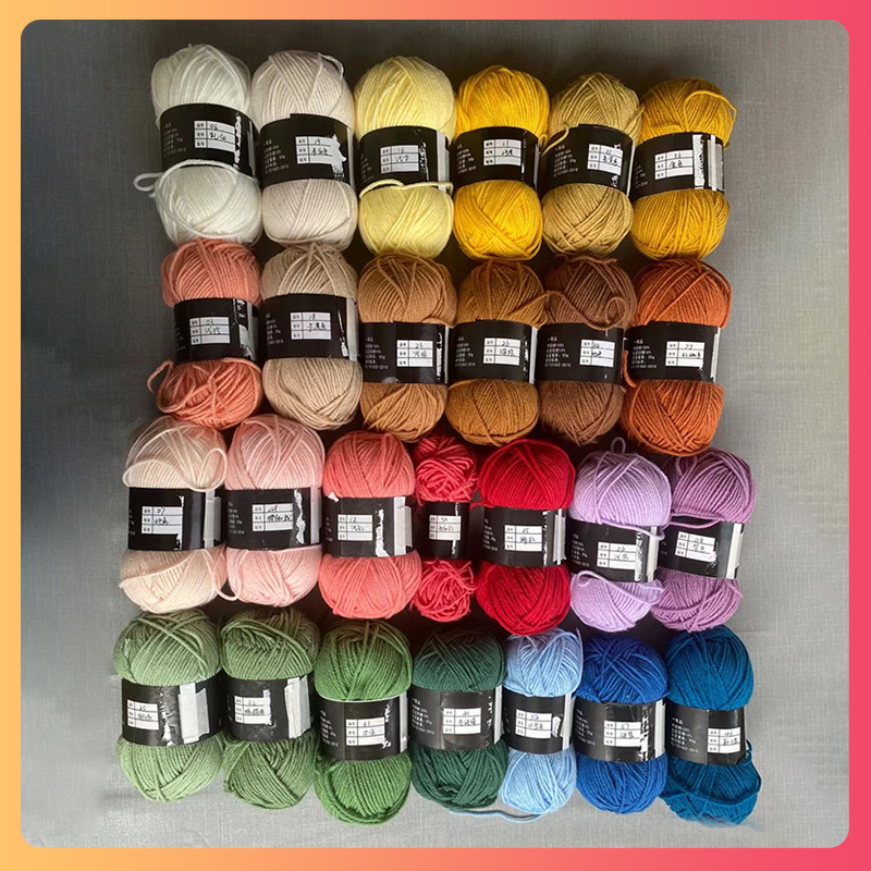 【50 colors IN STOCK】4 Plys 50g Smooth Milk Fiber Knitting Wool Crochet ...