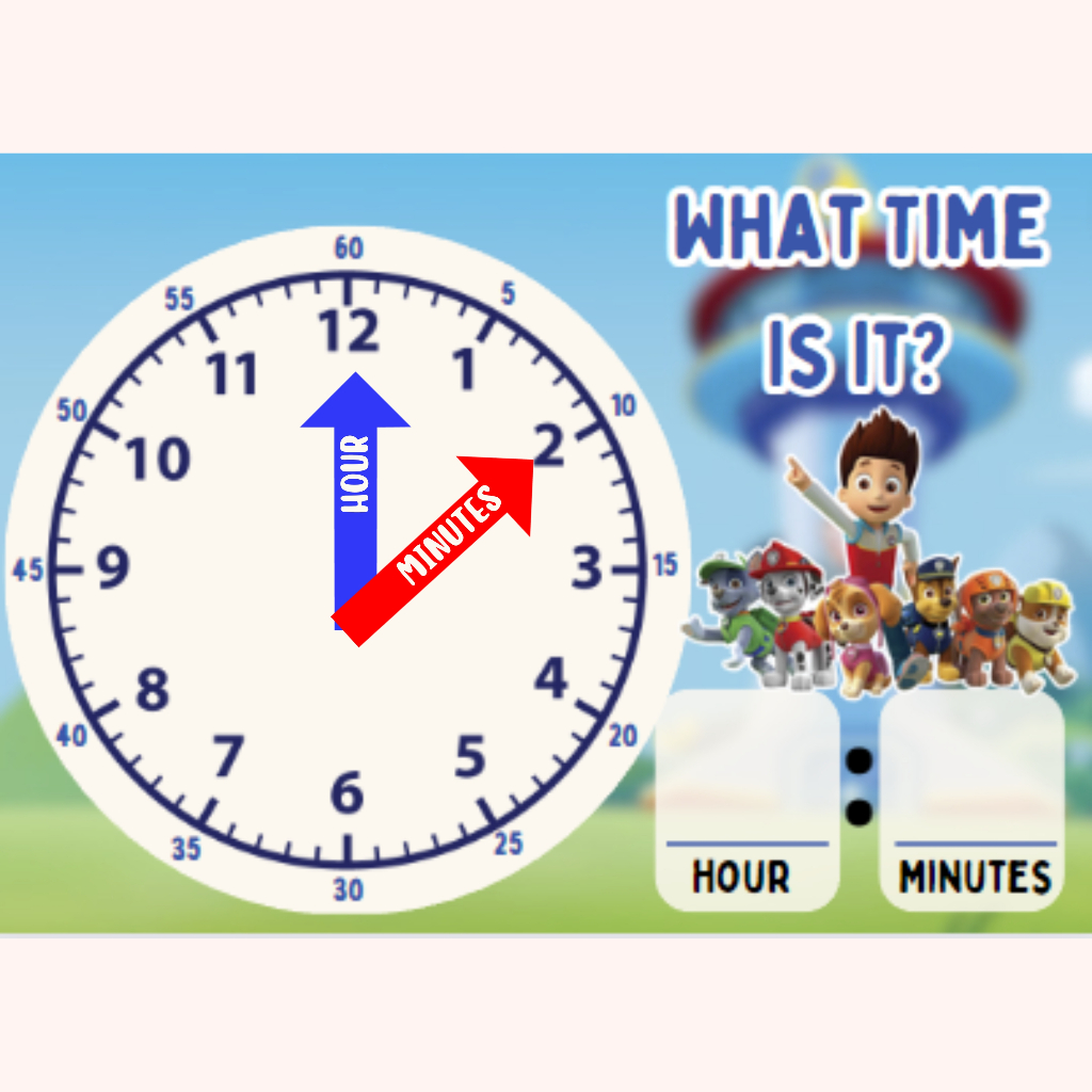 Clock Telling Time Laminated | Educational Activity for Kids | A4 Size ...