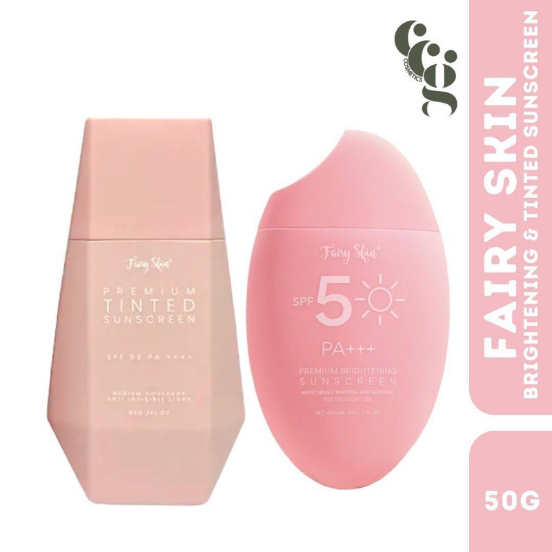Fairy Skin Premium Brightening Sunscreen SPF 50 / Tinted Sunscreen ...