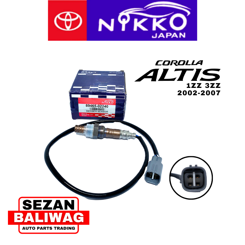 NIKKO JAPAN OXYGEN SENSOR TOYOTA COROLLA ALTIS 2002-2007 89465-02240 ...