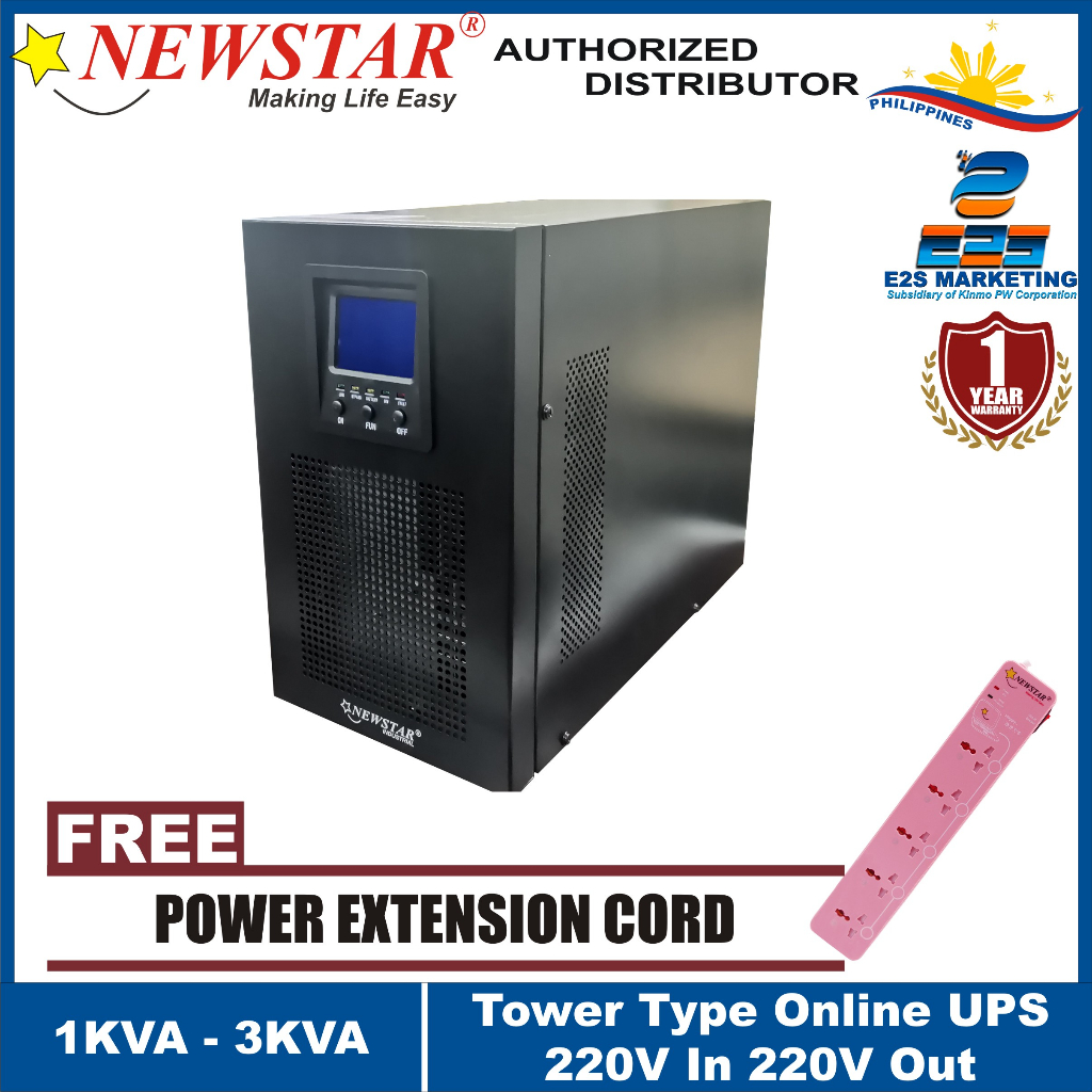 Newstar Online UPS Uninterrupted Power Supply LCD Display (1000VA ...