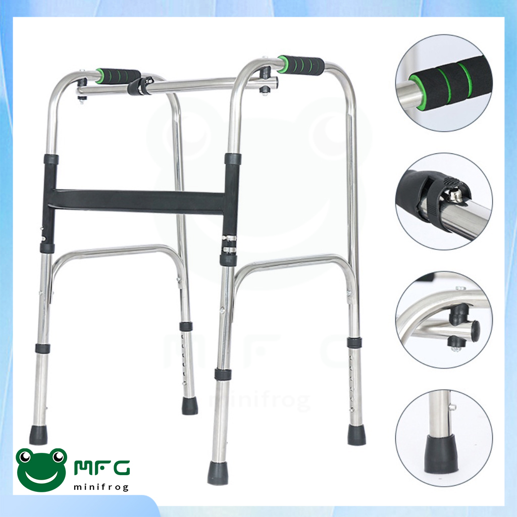 【MFG】Adult walker Stainless steel walker crutch cane stick tungkod for ...