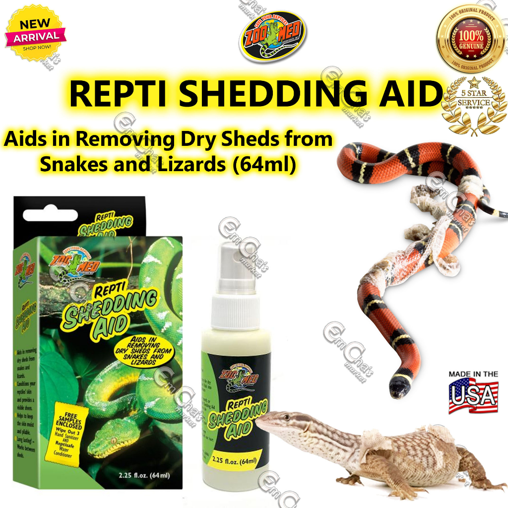 Zoomed Repti Shedding Aid 64ml (2.25Fl oz) Lizard Shedding Aid Snake ...