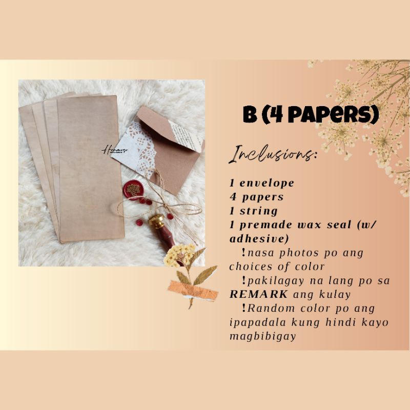 Hermoso: Vintage Style Letter (Blank/Hand written) | Shopee Philippines